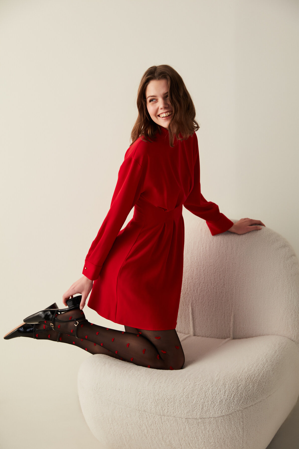 RED HEART KLT.-BLACK