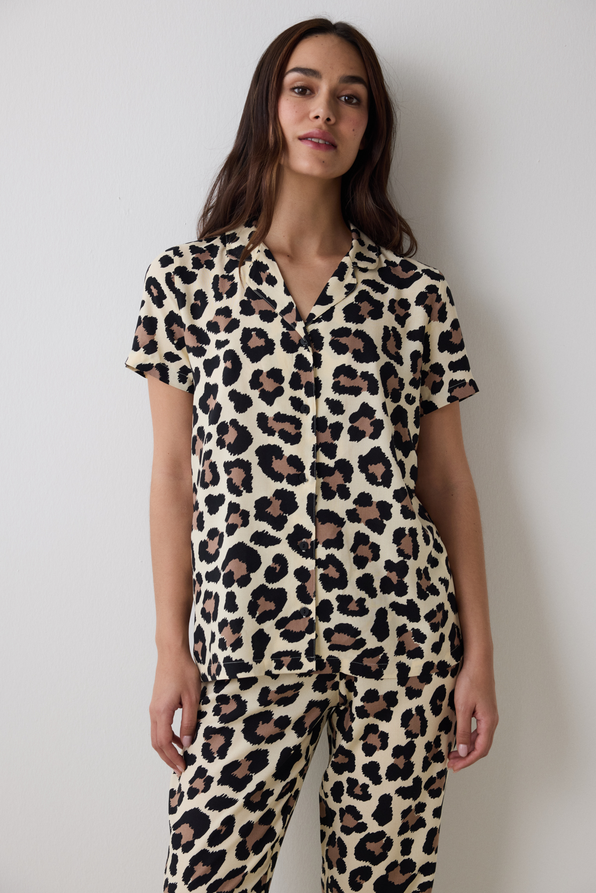 LEOPARD CHALLY SS G?MLEK PANT SET PN4YG61F25IY