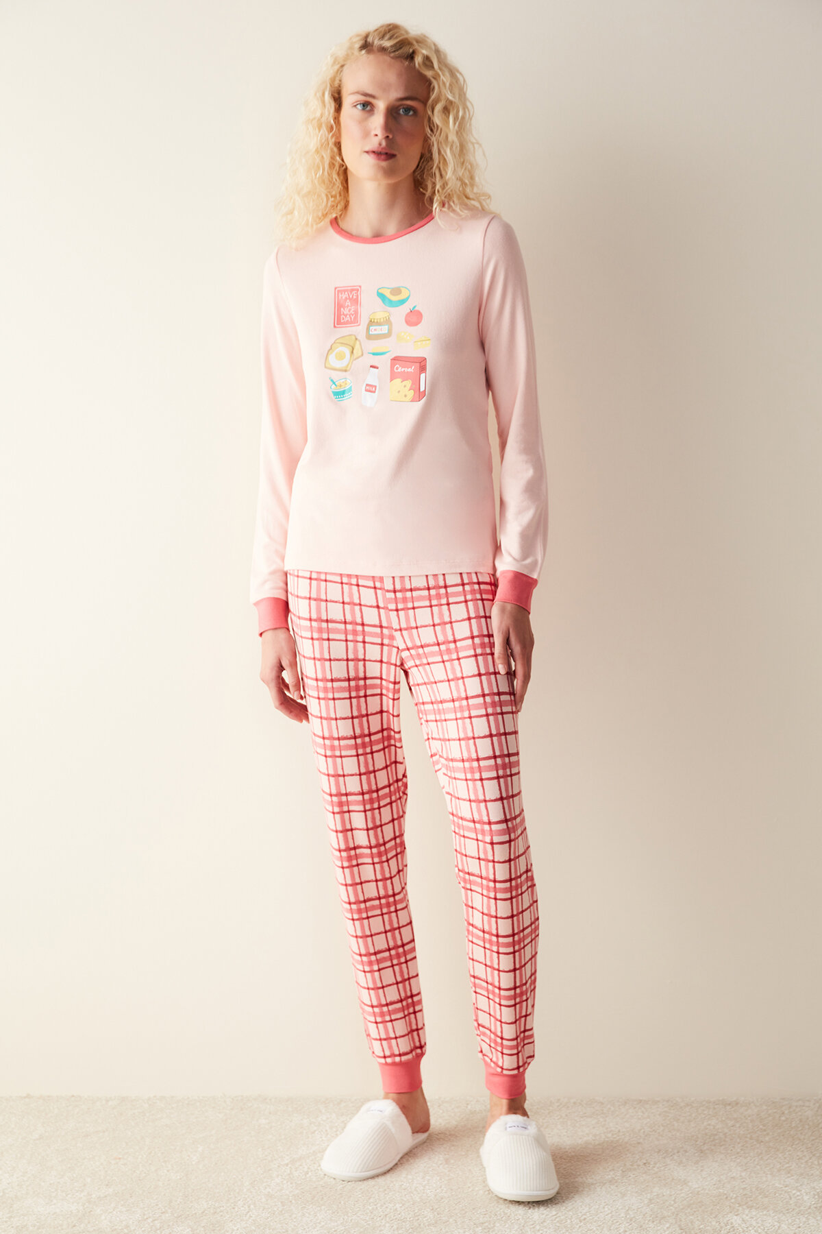 Nice Day Thermal Pink PJ Top PNYB2FP923SK